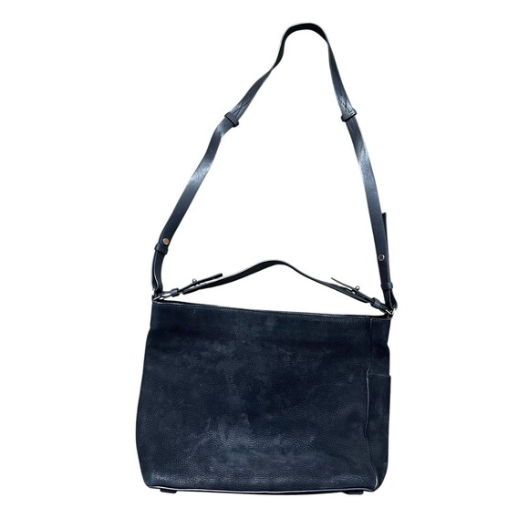 All Saints | Bags | All Saints Cooper Ew Eastwest Tote Suede Leather Black Sample Bag | Poshmark
